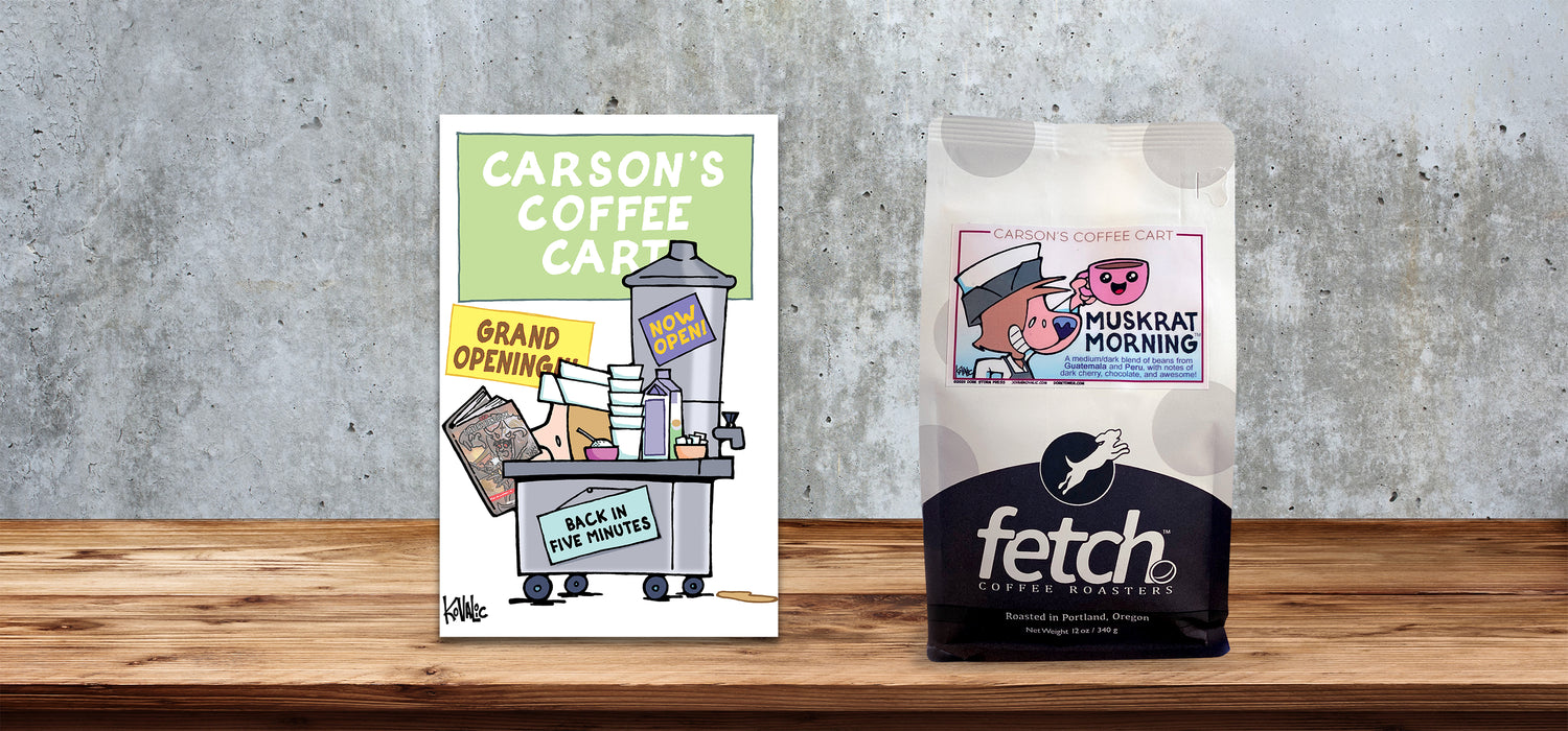 Comics and Coffee Team Up to Help Dogs in Need – Fetch Coffee Roasters