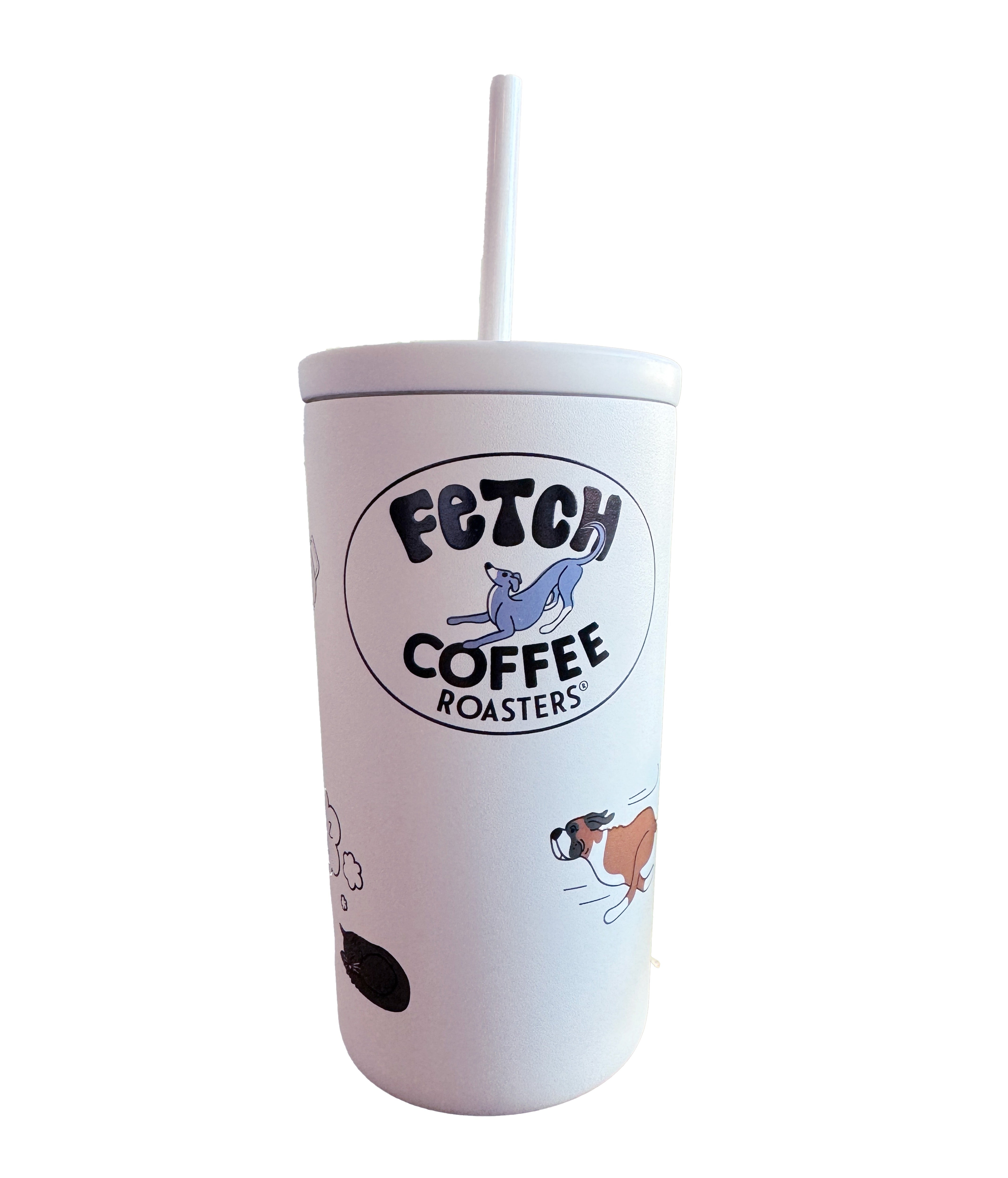 Cold Cup 16 oz with straw – Fetch Coffee Roasters
